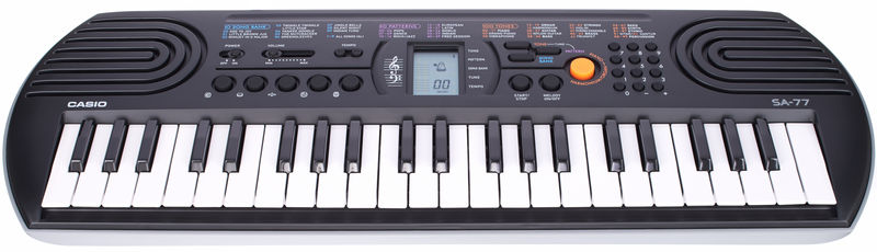 Casio SA-77 44-Key Mini Keyboard with Ukulele Package 3 – Grey | WKV ...