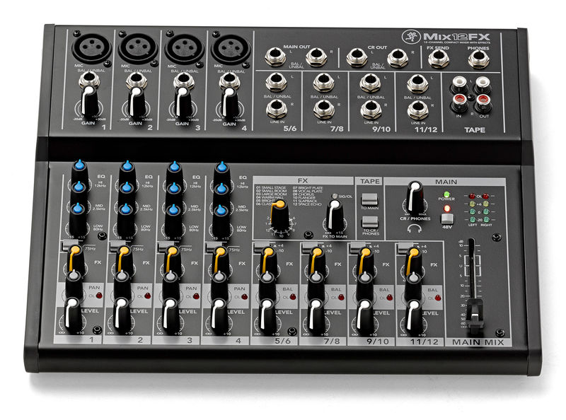 Mackie Mix12FX 12-channel Compact Mixer with Effects | WKV Music Store