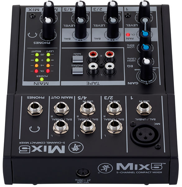 Mackie Mix5 5-channel Compact Mixer | WKV Music Store