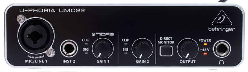 Behringer UMC-22 USB Audio Interface | WKV Music Store