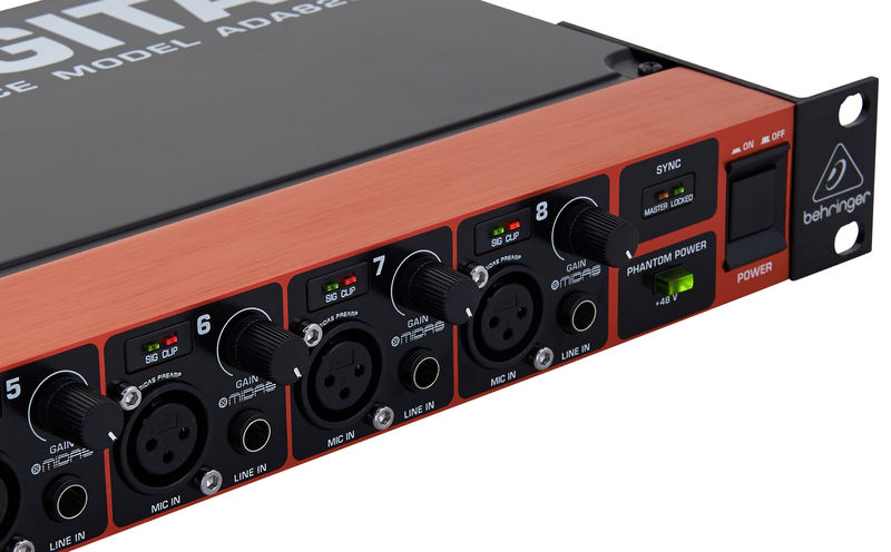 Behringer ADA8200 Ultragain Audiophile 8 In/8 Out ADAT Audio Interface ...