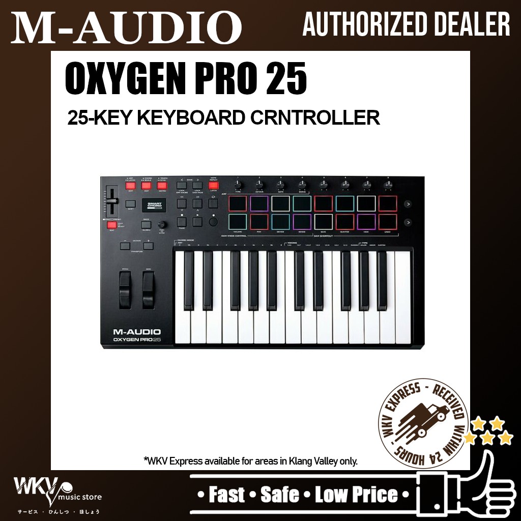 M-Audio Oxygen Pro 25 25-key Keyboard Controller | WKV Music Store